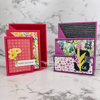 Cascading Pleats Fun Fold Card - Papercrafting Threads