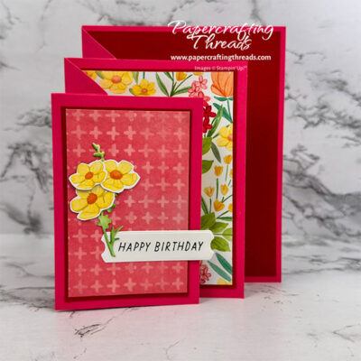 Cascading Pleats Fun Fold Card - Papercrafting Threads