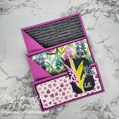 Cascading Pleats Fun Fold Card - Papercrafting Threads
