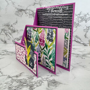 Cascading Pleats Fun Fold Card - Papercrafting Threads